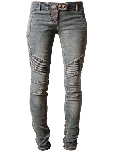 Balmain Denim Biker Jeans in Blue (denim) | Lyst Balmain Denim Biker Jeans in Blue (denim) | Lyst