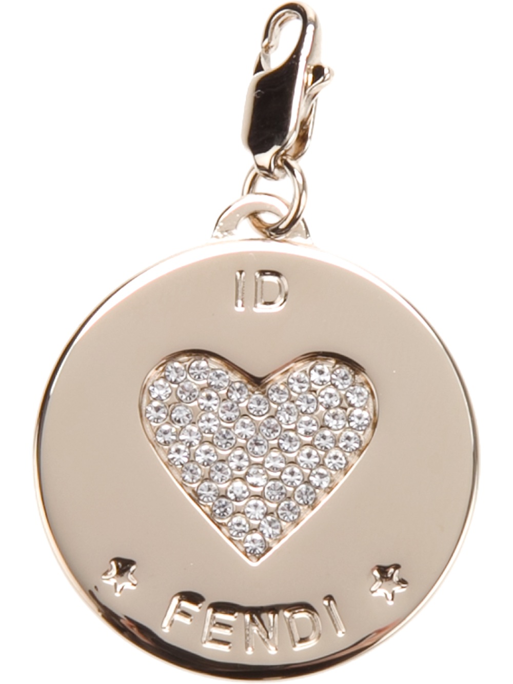 Fendi Heart Identity Charm in Gold | Lyst Fendi Heart Identity Charm in Gold | Lyst