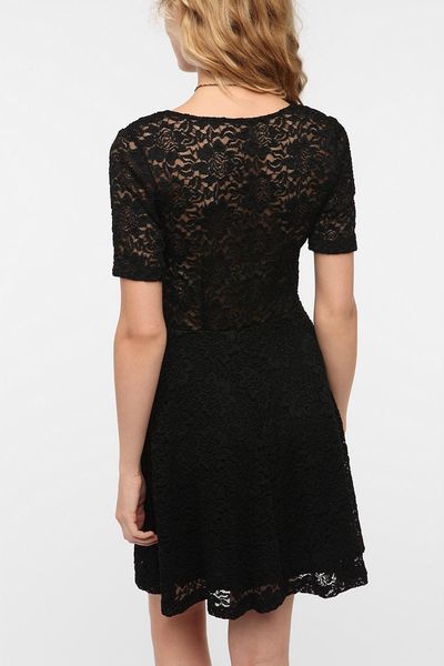 Urban Outfitters Pins And Needles Sweetheart Lace Dress In Black Lyst