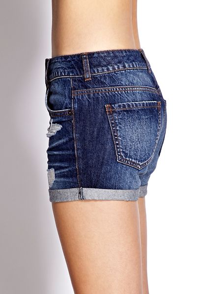 Forever 21 Blue Jeans Babe Denim Shorts In Blue Medium Denim Lyst
