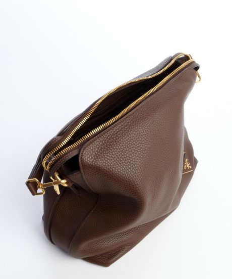 Prada Hobo Bag Brown Leather | semashow.com Prada Hobo Bag Brown Leather | semashow.com