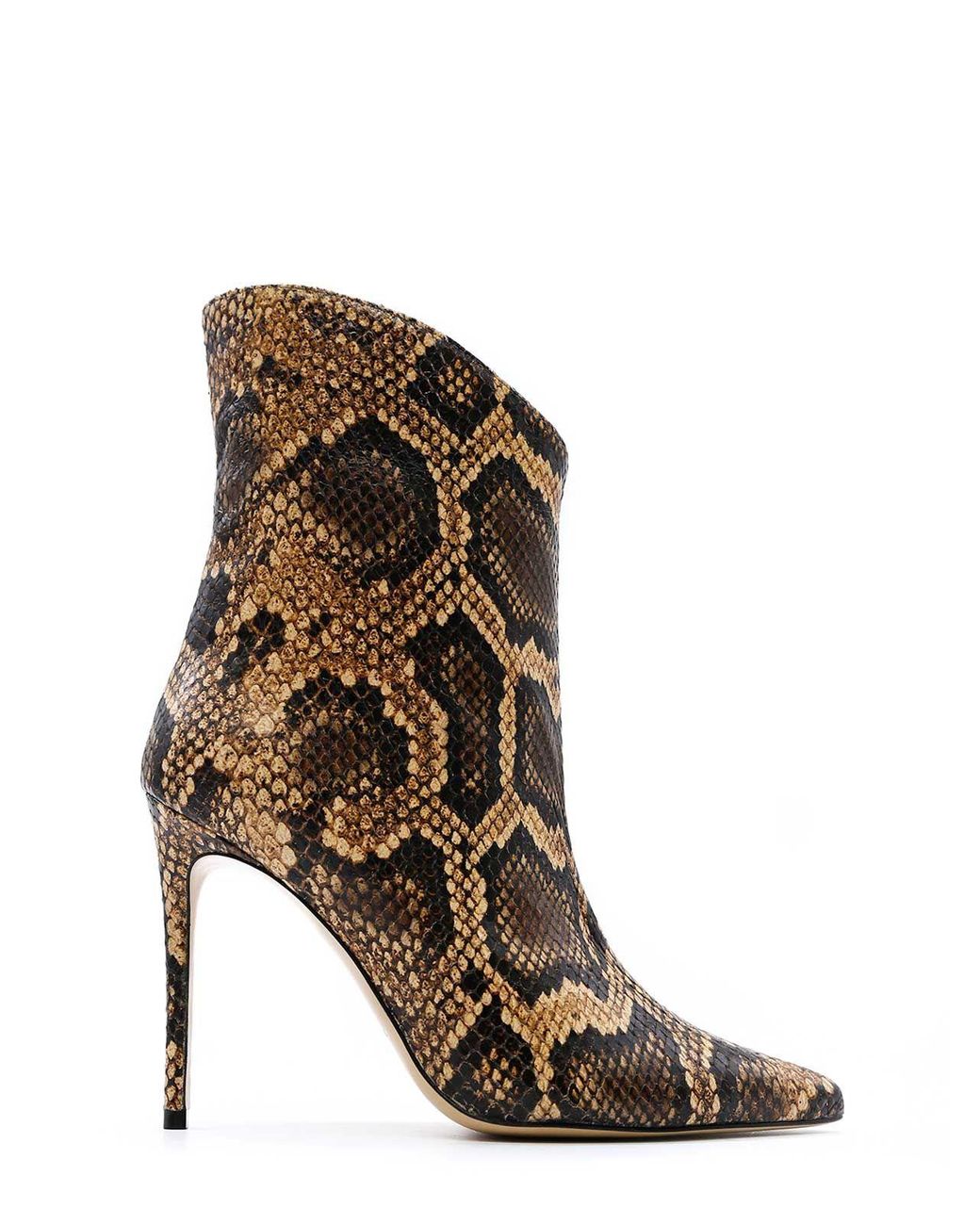 Aldo Castagna Beige Leather Ankle Boots in Natural - Lyst