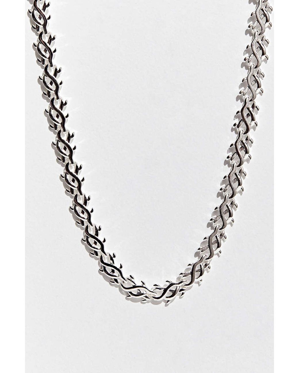 Urban Outfitters Thorn Chain Necklace in Metallic for Men - Lyst