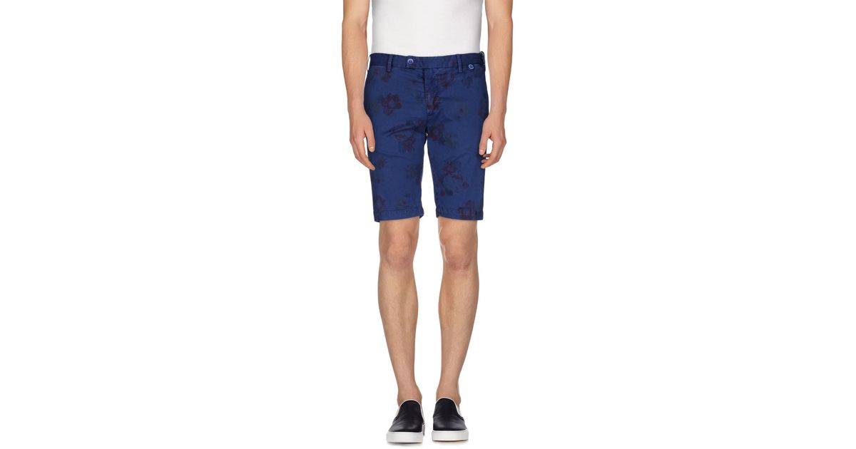 Lyst - At.P.Co Bermuda Shorts in Blue for Men