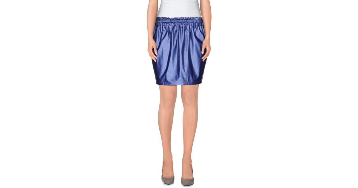Lyst - Mauro Grifoni Mini Skirts in Blue