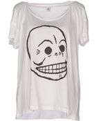 Cheap Monday Short Sleeve T-Shirt in White | Lyst
