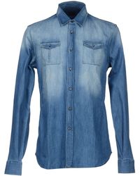 Lyst - Dsquared² Blue Painted Skinny Jeans in Blue for Men