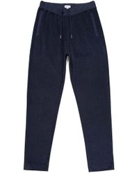 Sunspel Men's Tropical Wool Drawstring Trouser In Navy in Blue for Men ...