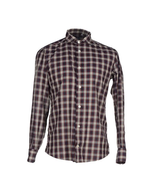 Eleventy Shirt in Purple for Men (Maroon) | Lyst