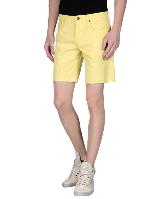 People Bermuda Shorts in Yellow for Men | Lyst