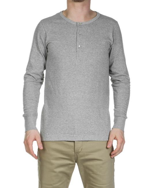 Merz B. Schwanen 206 Button Facing 1/1 Greymelange in Gray for Men - Lyst
