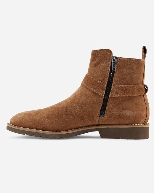 Express Suede Vintage Foundry Grayson Chelsea Boot Neutral in Brown for ...