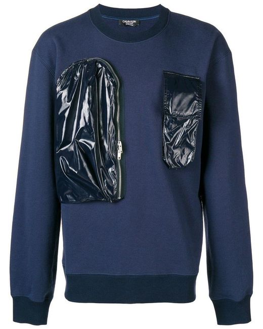 Lyst - CALVIN KLEIN 205W39NYC Contrast Patch Sweatshirt in Blue for Men