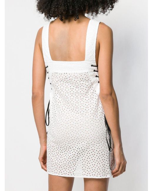 Marysia Swim Embroidered Mini Dress in White - Lyst