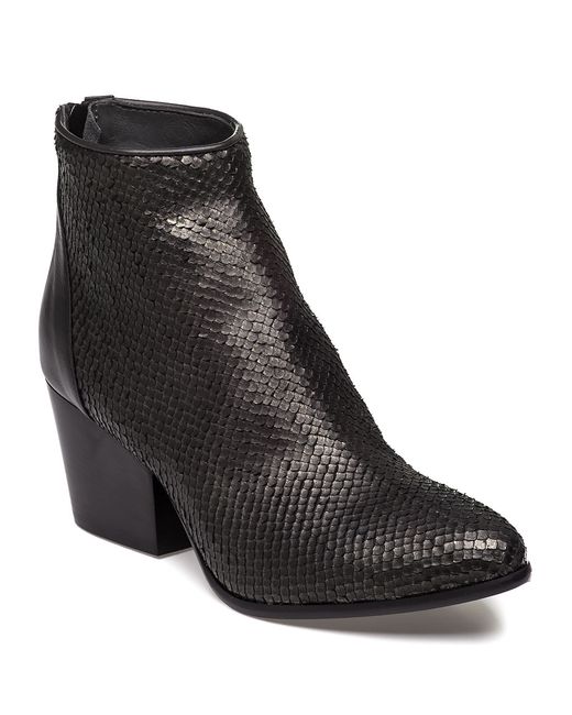 275 central 1575f Textured Grey Snake Boot in Black | Lyst