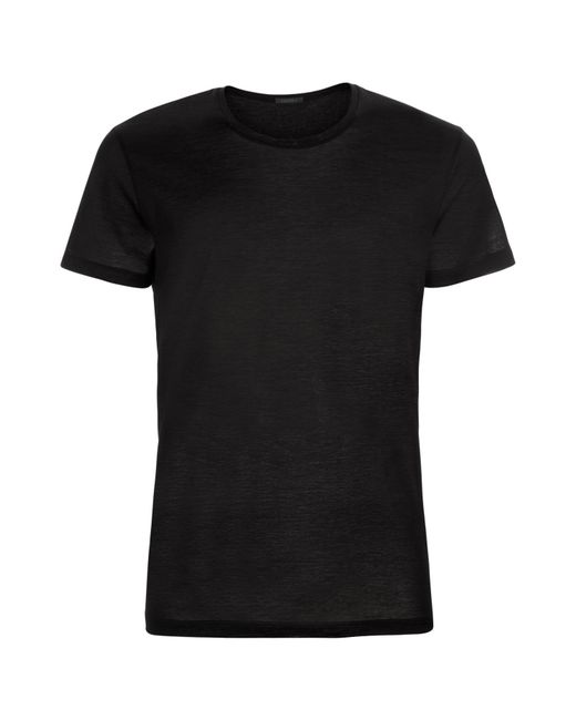 Lyst - La perla Crew-neck T-shirt in Black for Men