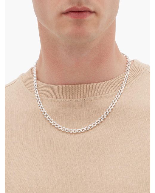 All_blues Dna Sterling Silver Necklace in Metallic for Men - Lyst