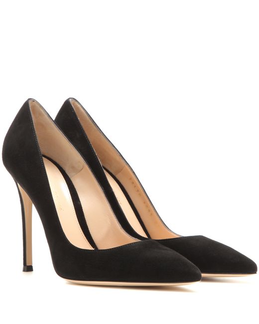 Gianvito Rossi Gianvito 105 Suede Pumps In Black Lyst