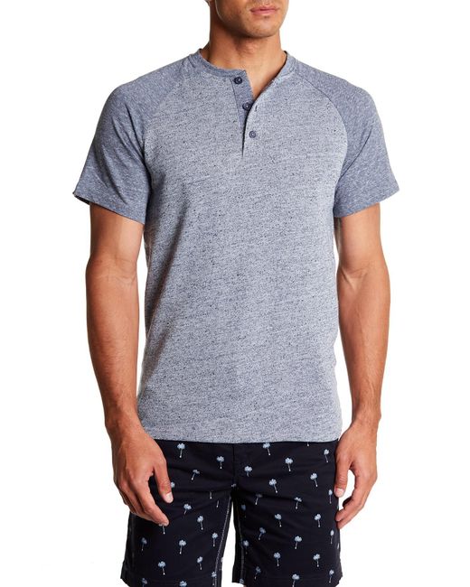 Lyst - Sovereign Code Flow Button Tee in Blue for Men