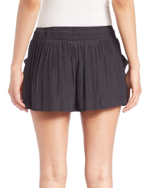Ramy brook Austin Flowy Shorts in Black - Save 40% | Lyst