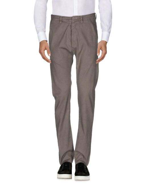 Poeme bohemien Casual Trouser in Gray for Men | Lyst