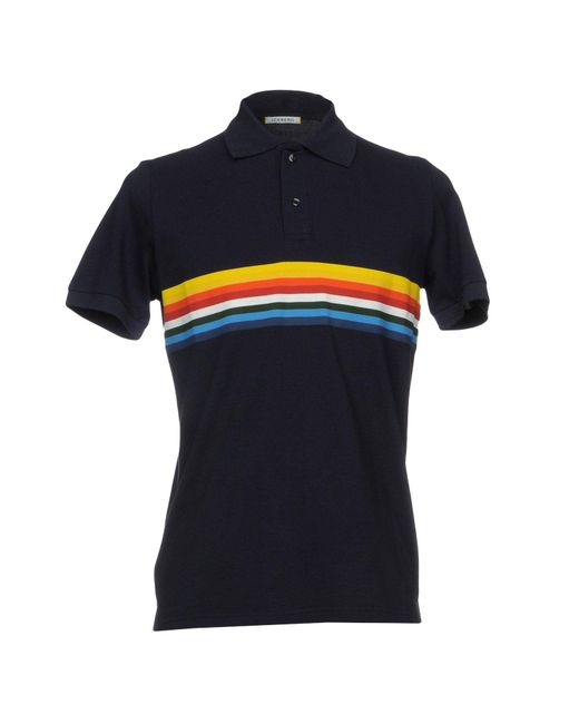 Iceberg Polo Shirt in Blue for Men | Lyst