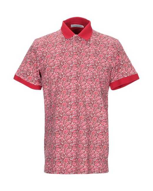 Lyst - Cooperativa Pescatori Posillipo Polo Shirt in Red for Men