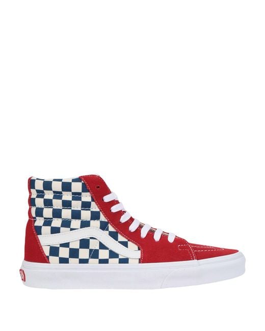 Vans Suede High-tops & Sneakers in Red for Men - Lyst