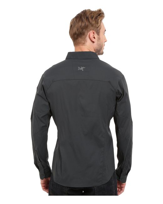 Lyst - Arc'Teryx Elaho Long Sleeve Shirt (nocturne) Men's Clothing in ...