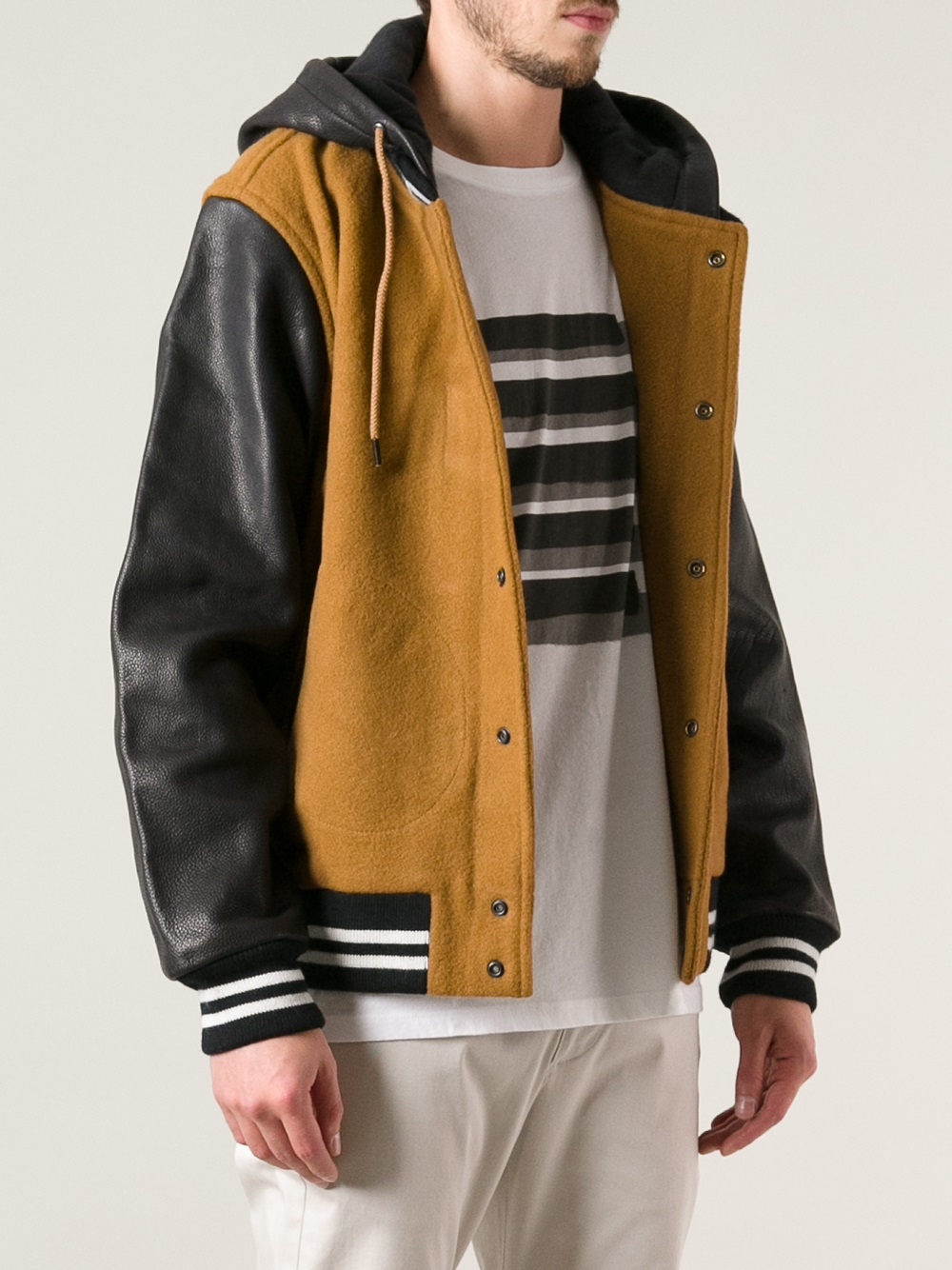 Lyst - Marc By Marc Jacobs Hooded Varsity Jacket in Blue for Men
