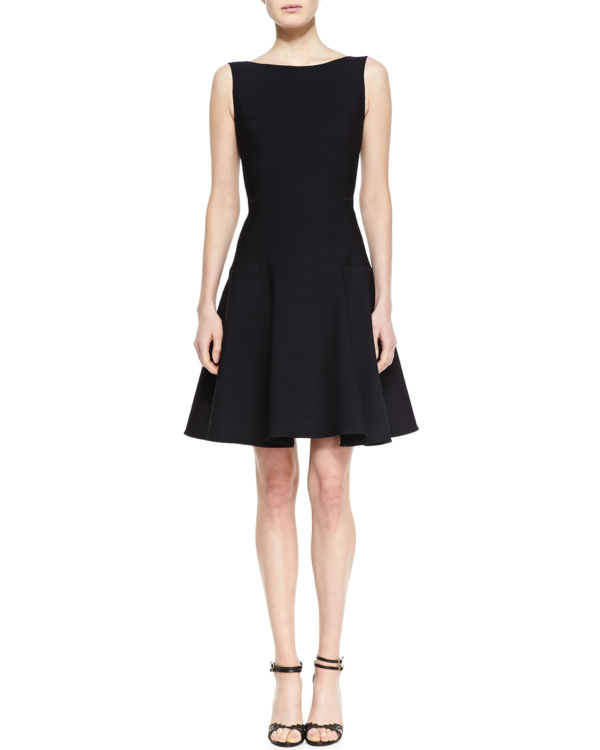 Lyst - Ralph lauren black label Raynor Neoprene Aline Dress in Black