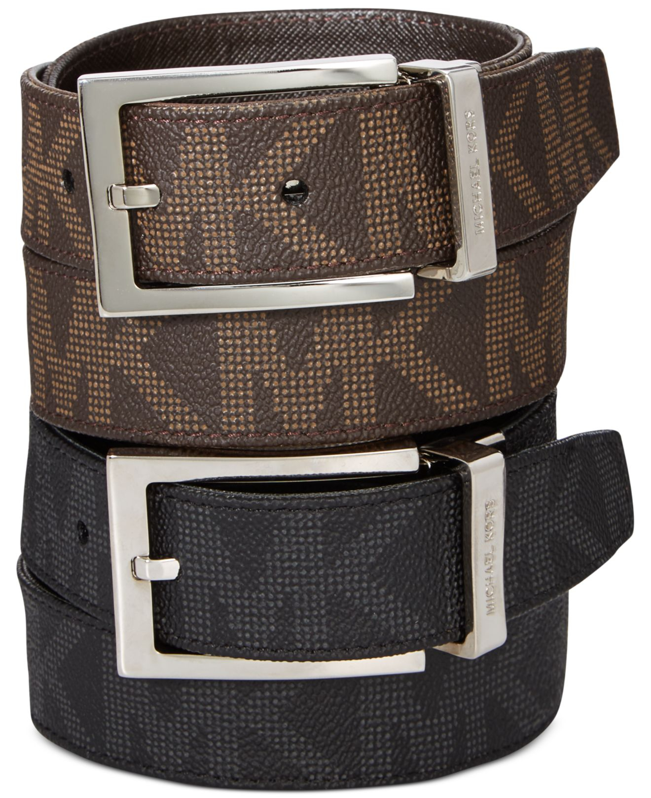 Michael kors Reversible Signature Belt in Brown for Men | Lyst
