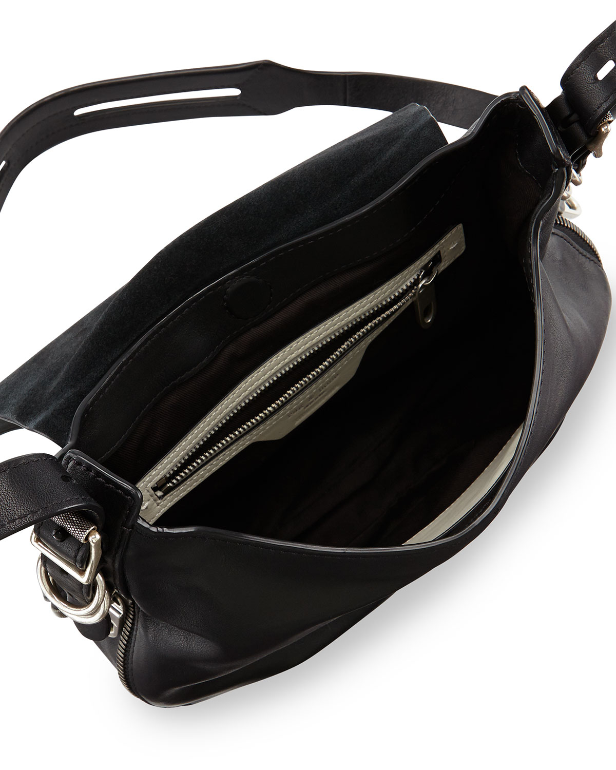 Lyst - Rag & Bone Bradbury Small Hobo Bag in Black