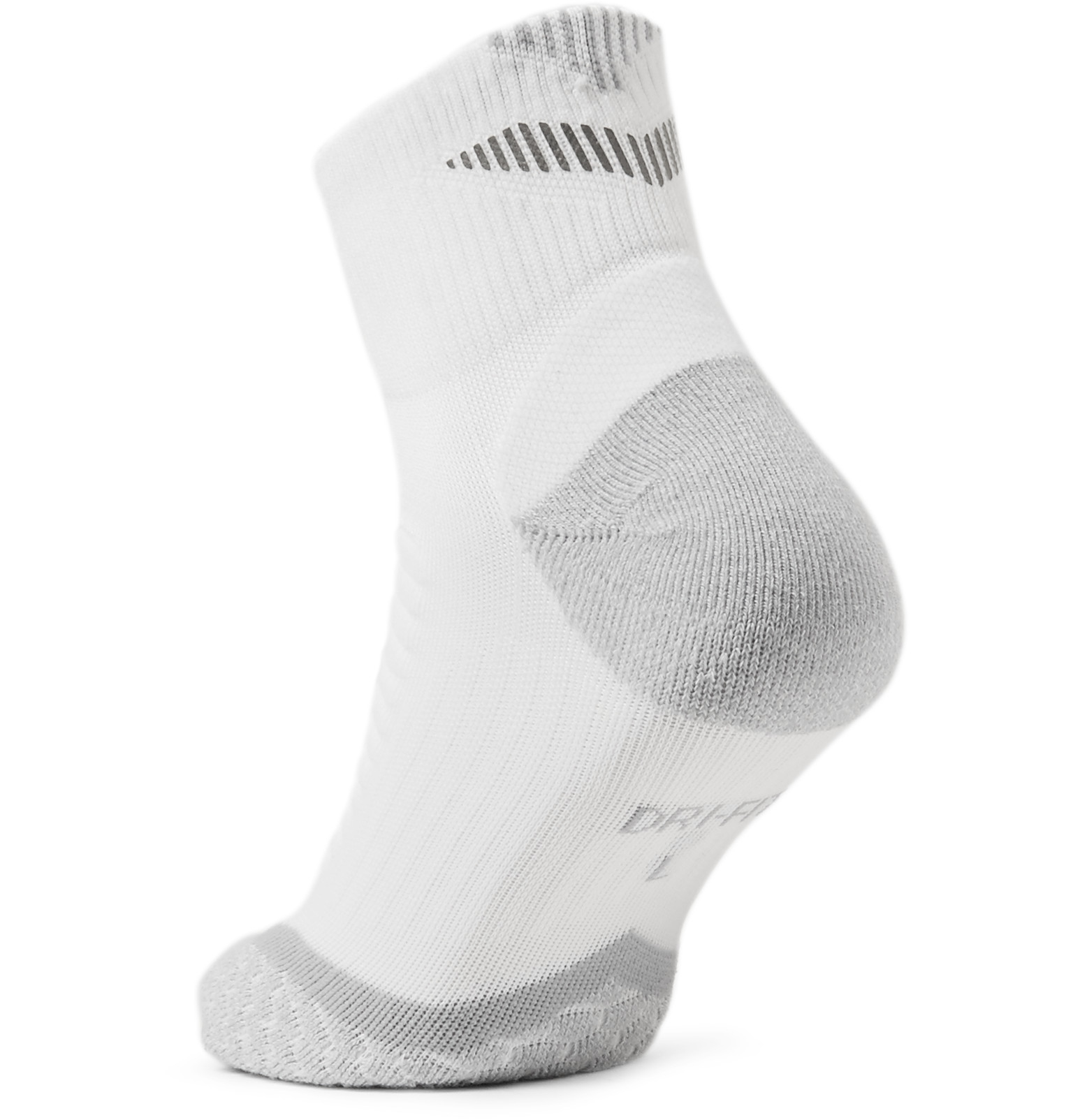 Nike Elite Cushion Quarter Dri fit Running Socks In White For Men Lyst