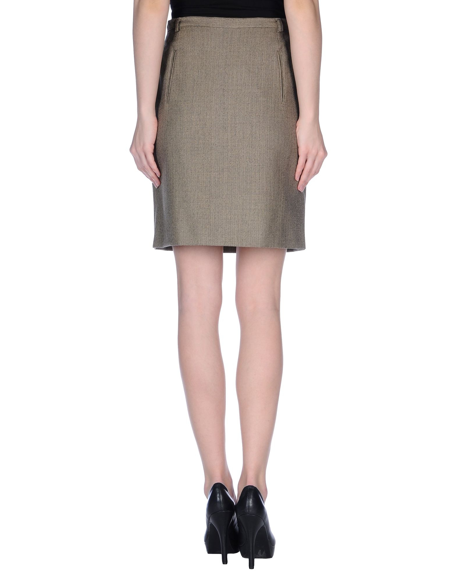 Caractere | Beige Knee Length Skirt | Lyst