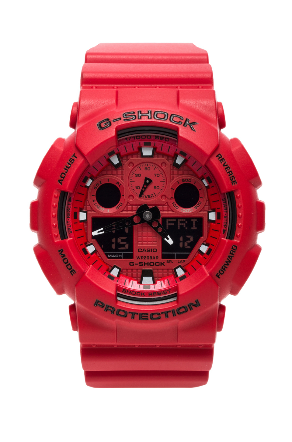 G-shock Ga100 Neon Highlights in Red in Red | Lyst