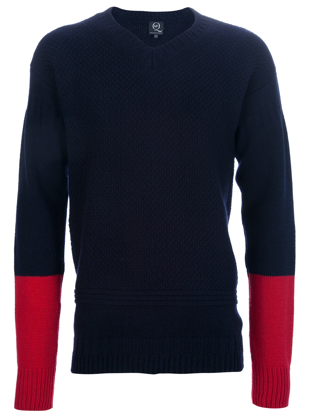 Lyst - Mcq Color Block Sweater in Red for Men