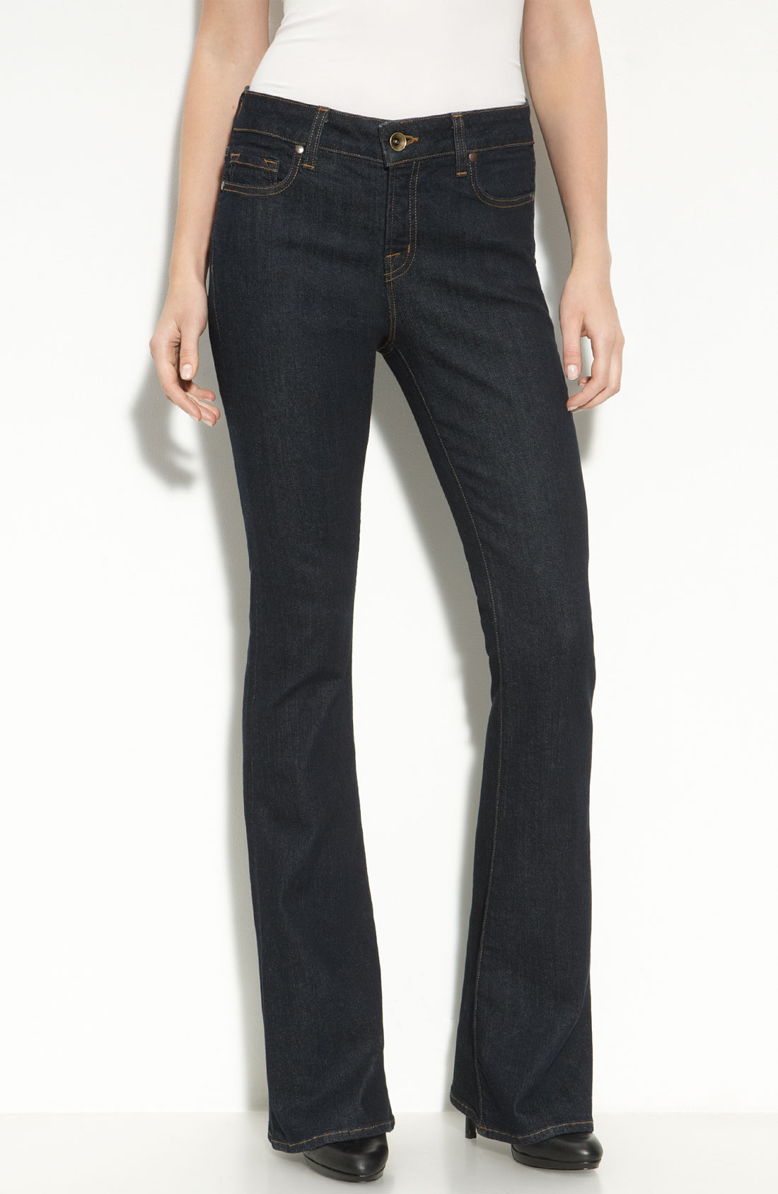 Womens Petite Flare Leg Jeans at Wilford Shaw blog