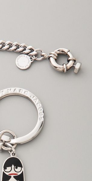 Marc By Marc Jacobs Miss Marc Bag Charm / Keychain in Silver (argento ...
