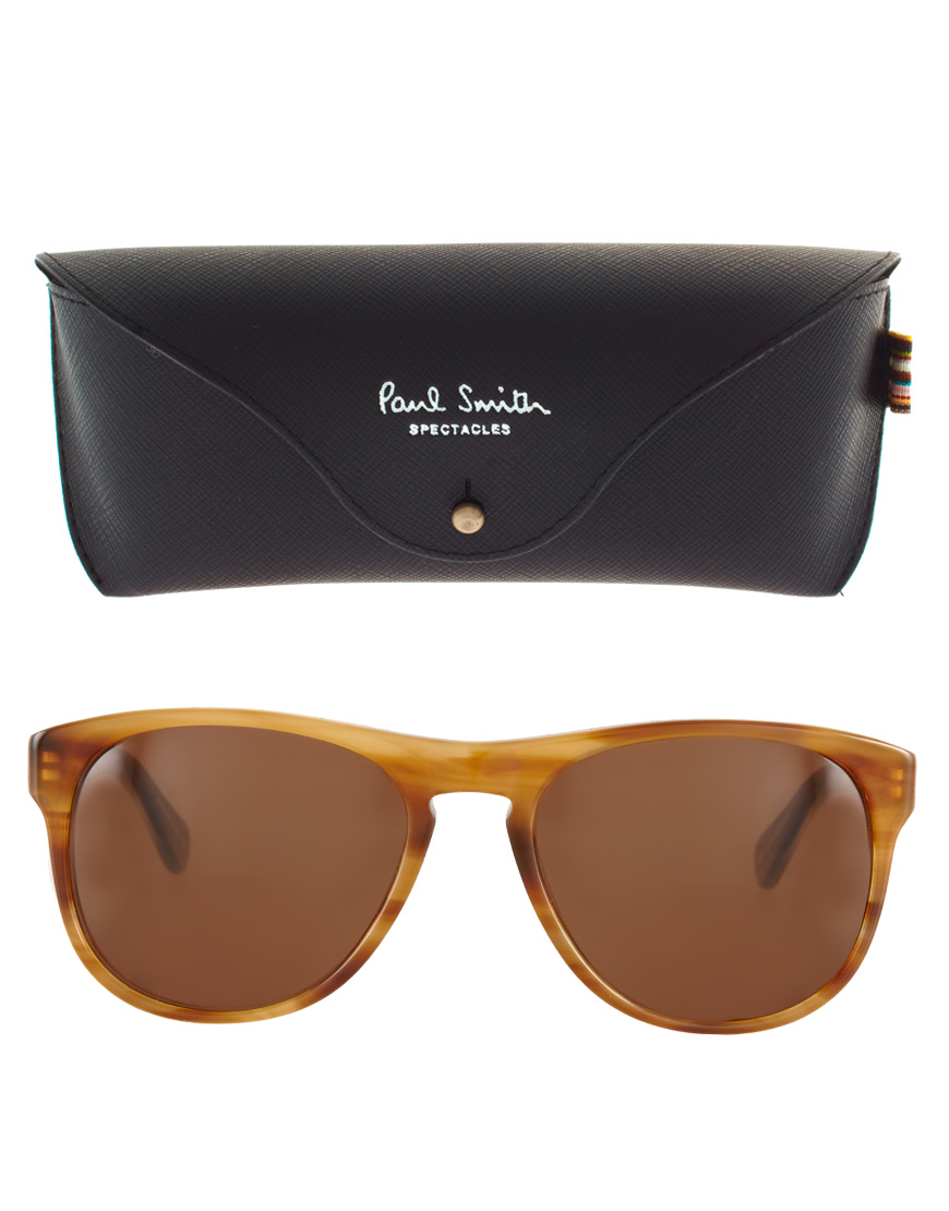 Lyst Paul Smith Kaiv Moulded Aviator Sunglasses In Brown For Men
