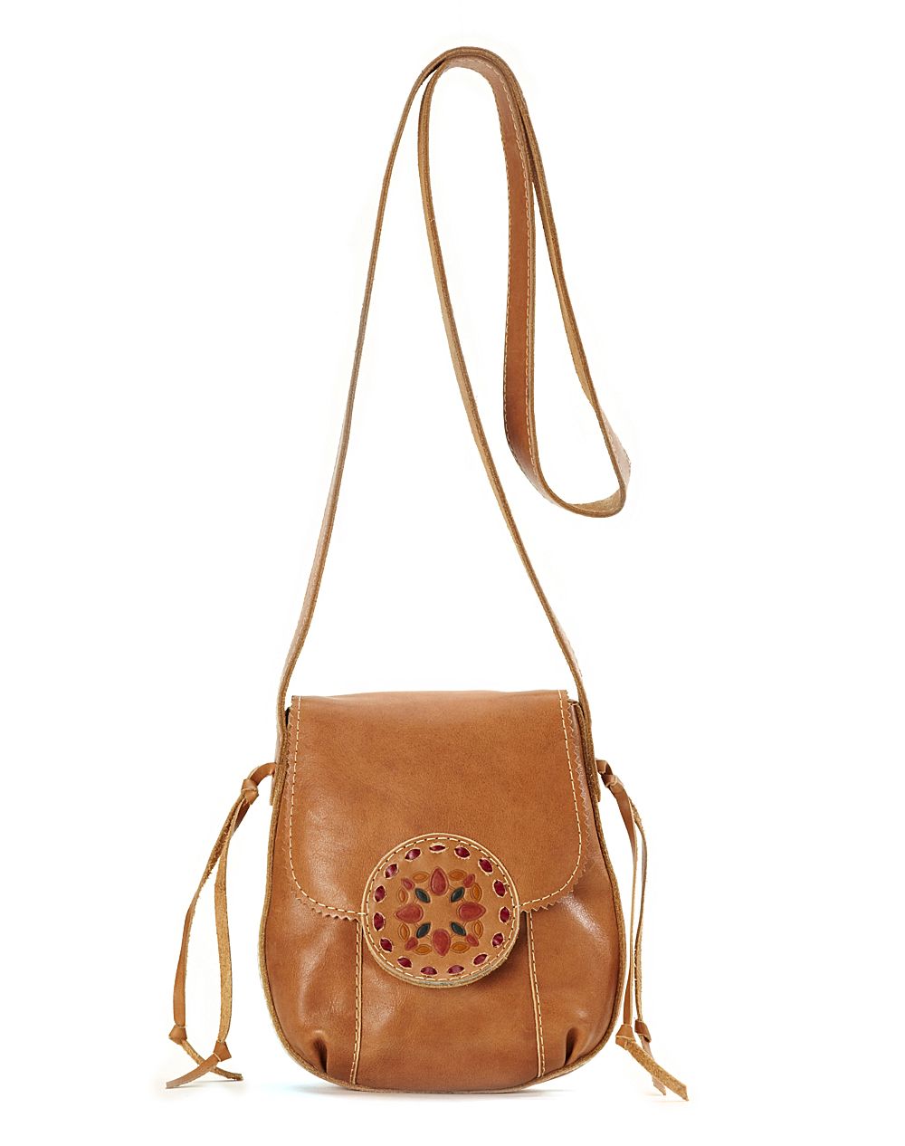 Lucky Brand Del Mar Embossed Crossbody Bag in Brown (camel) | Lyst