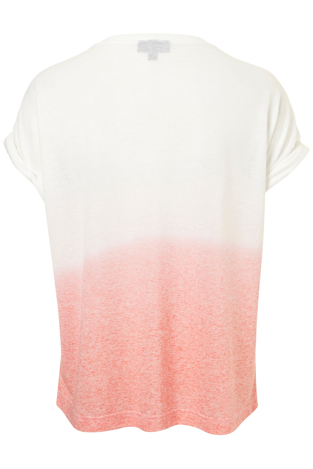 Lyst TOPSHOP Dip Dye T shirt In Pink