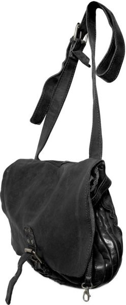 Officine Creative Vintage Leather Messenger Bag in Black for Men | Lyst