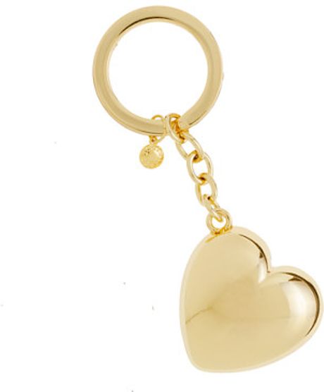 J.crew Heart Key Chain in Gold (shiny gold) | Lyst