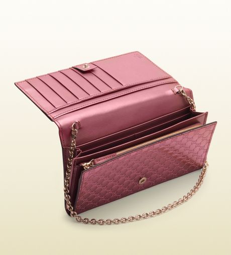 Gucci Pink Wallet On Chain | semashow.com