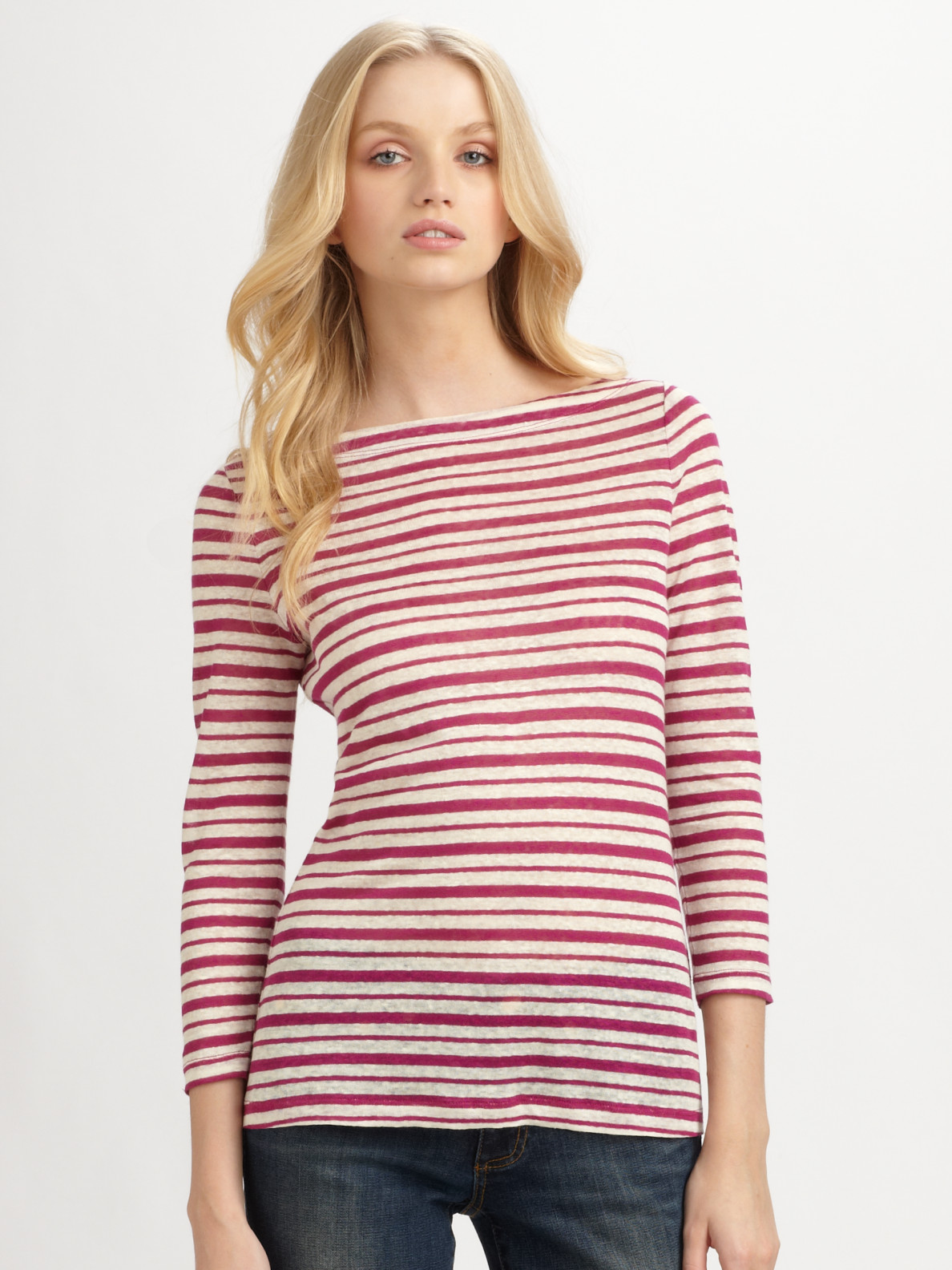 Lyst Tory Burch Lori Top In Pink
