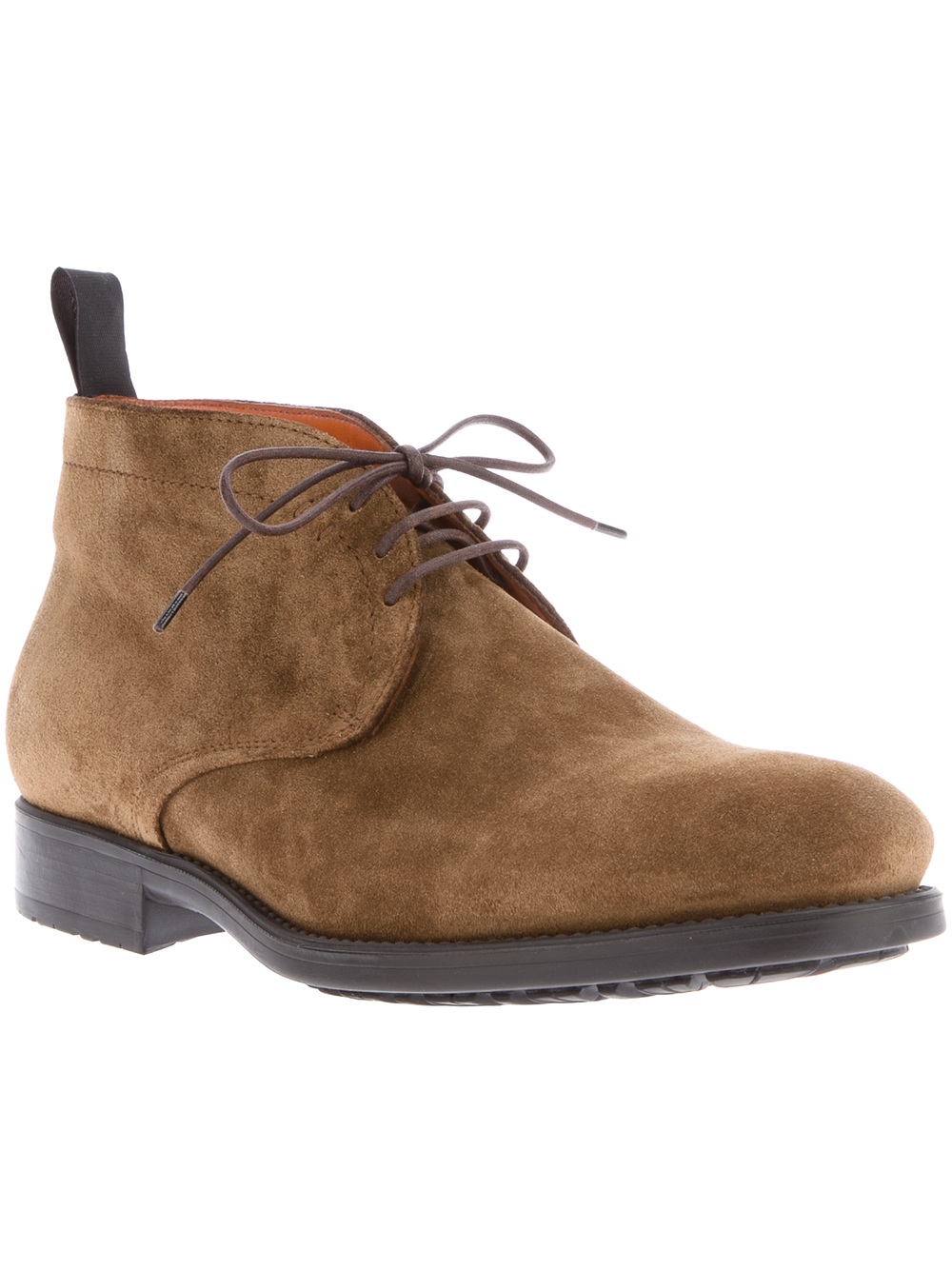 Santoni Desert Boot in Brown for Men - Lyst