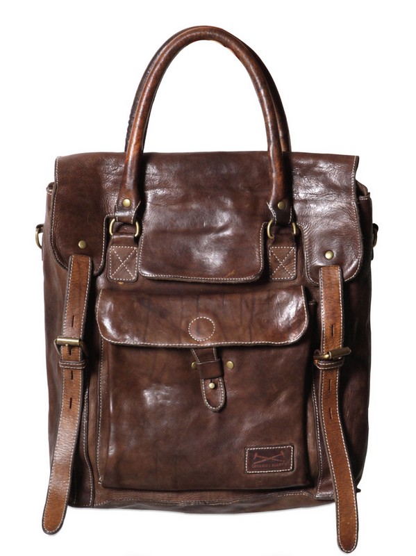 Lyst - Officine Creative Vintage Tucson Leather Messenger Bag in Brown ...