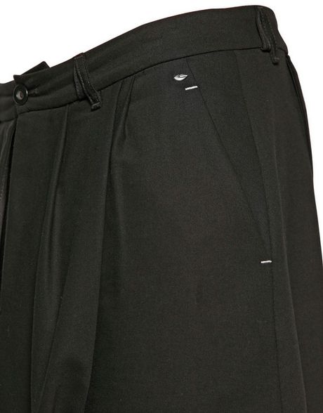 Tom Rebl Stretch Wool Cotton Twill Paneled Shorts in Black for Men | Lyst