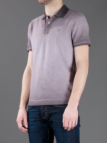 Dondup Polo Shirt in Purple for Men | Lyst